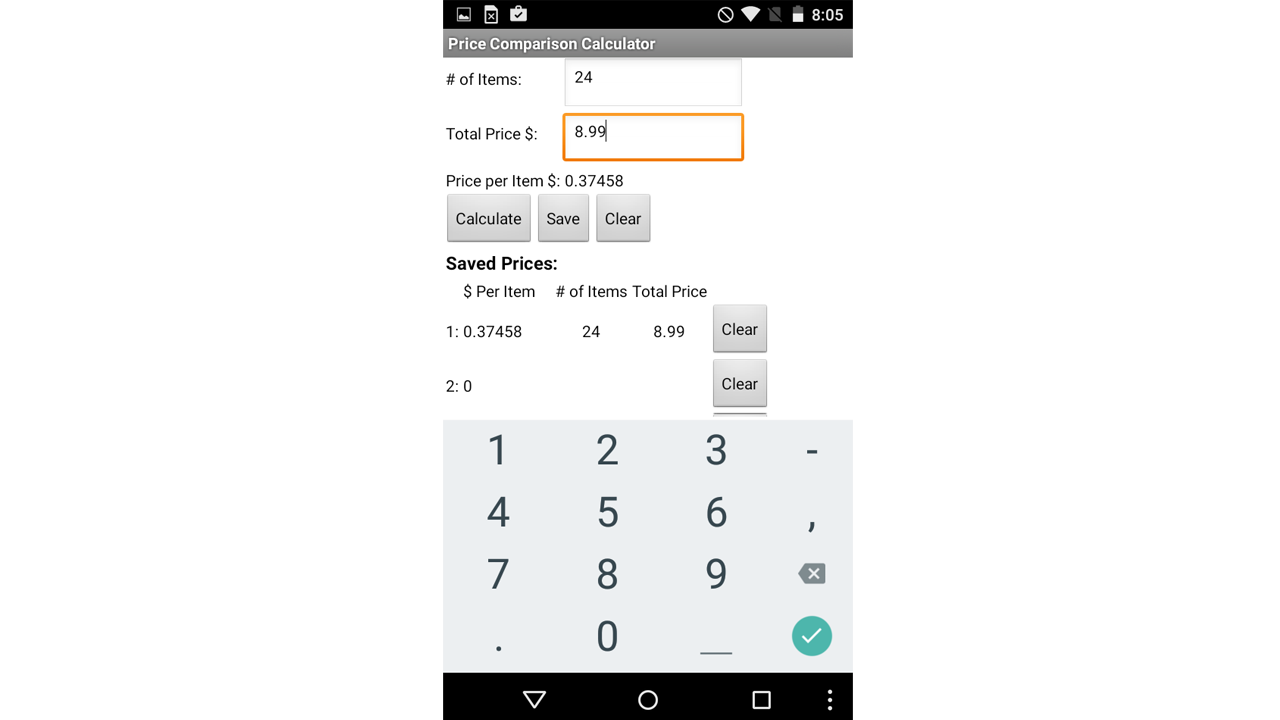 Price Comparison Calculator - App on Amazon Appstore