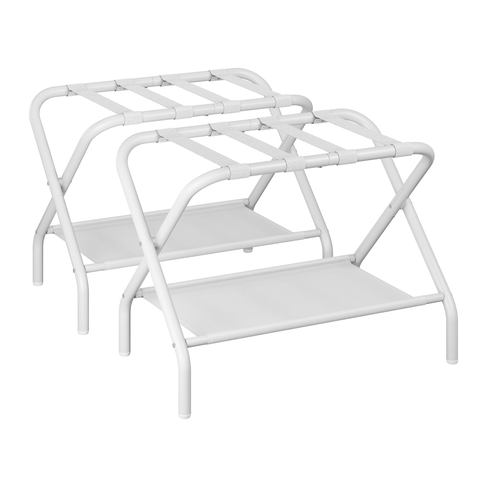Snapklik.com : Smart FENDEE Luggage Rack Pack Of 2, Folding Suitcase Stand