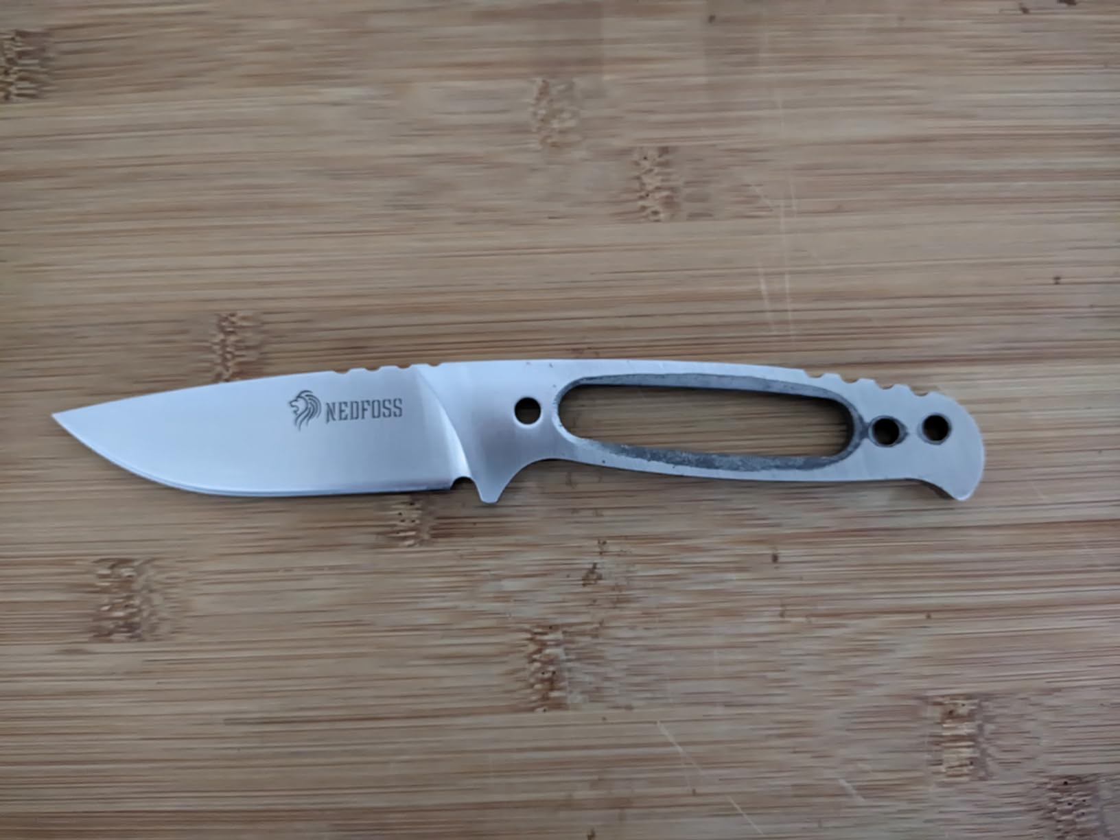 NedFoss Outdoor Knife with Kydex Holster, Hunting Knife made of one ...