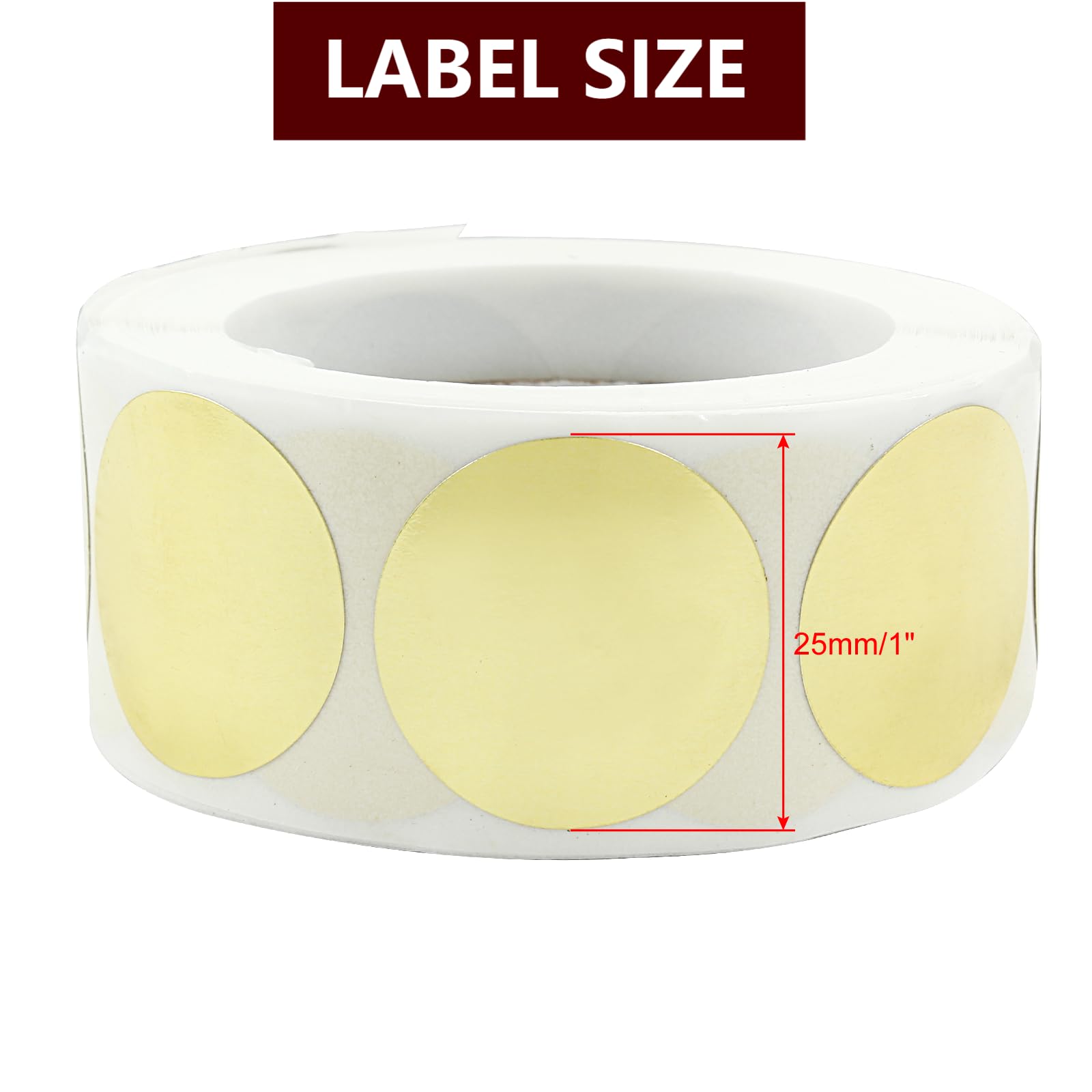 Snapklik.com : LifCratms 1 Inch Gold Code Dot Stickers, Color Coding ...