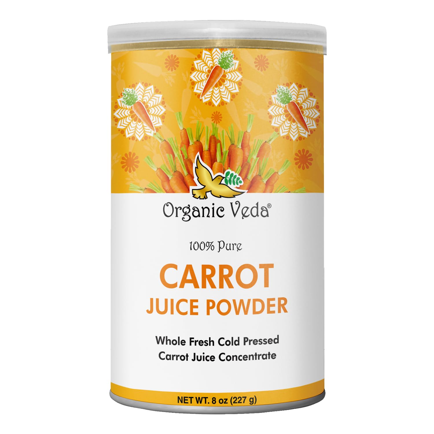 Amazon.com: Organic Veda Carrot Juice Powder, Carrot Powder Made with ...