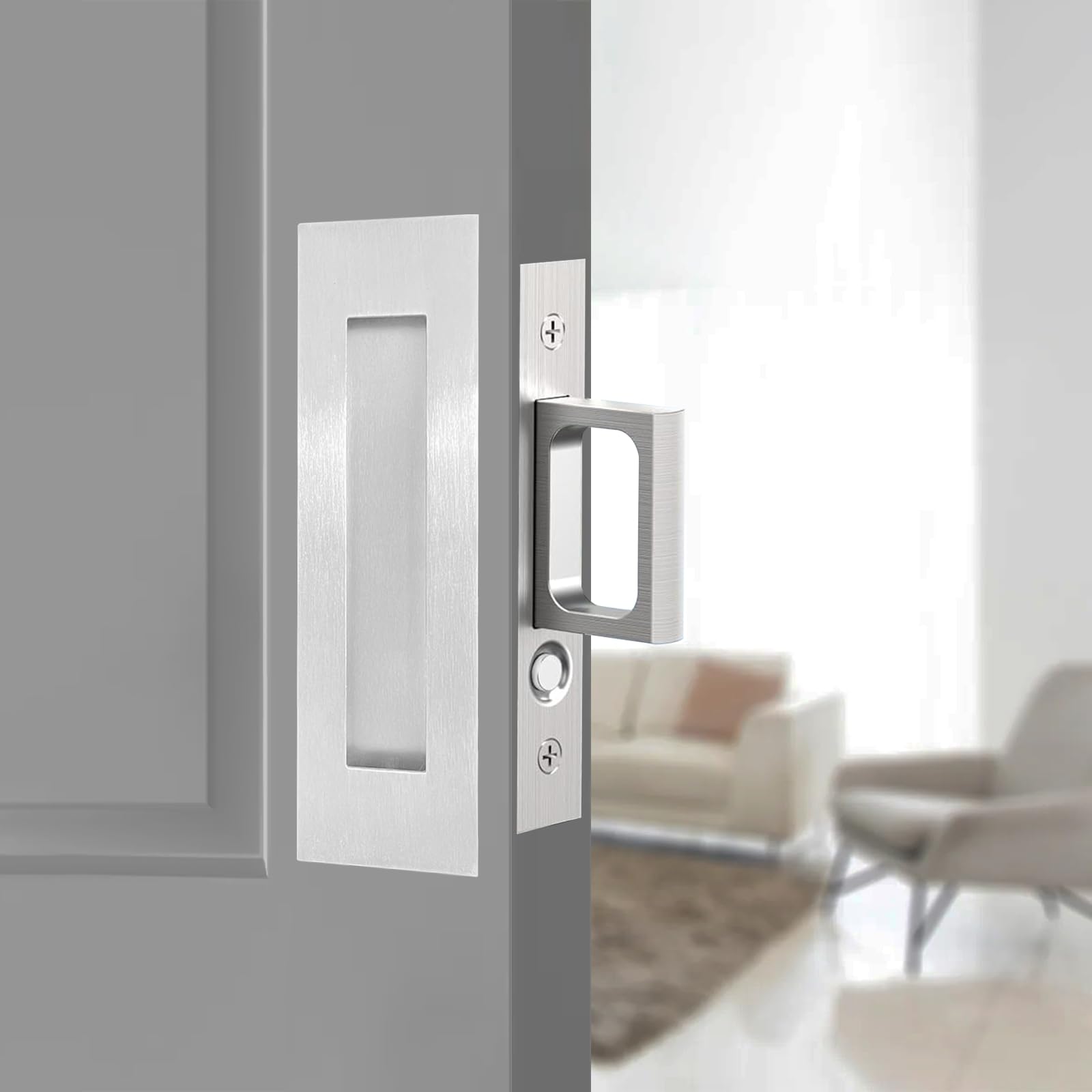 senharvest Recessed Finger Flush Pulls with Edge Pull -Sliding Closet ...