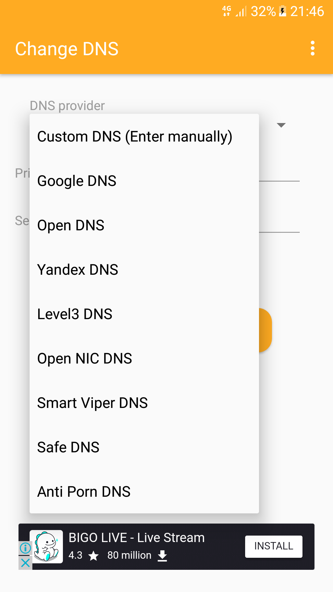Change DNS - App on Amazon Appstore