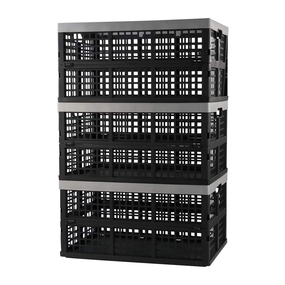 Amazon.com: Kiddream 42 Liter Large Collapsible Crate, Plastic Folding ...