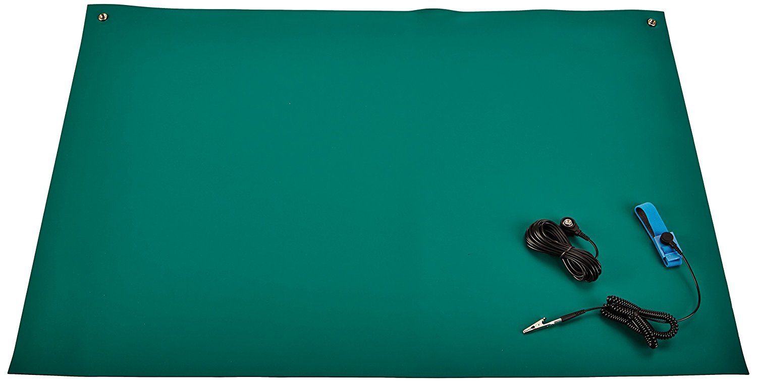 Bertech ESD High Temperature Rubber Mat Kit with a Wrist Strap and ...