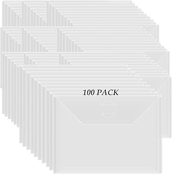 Amazon.com: Briartw 100 Pack Clear 7x5" Storage Envelopes, Resealable ...
