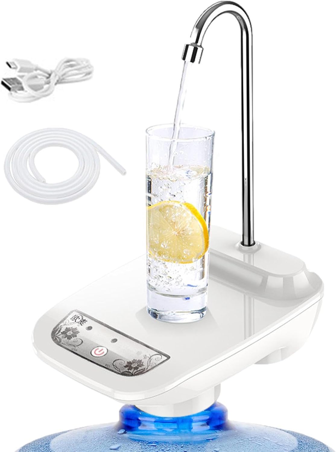 Amazon.co.jp: Desktop Water Bottle Dispenser - Portable Electric Water ...