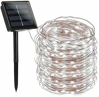 LEDON Solar Fairy String Light 10M 100 LED Copper Wire Outdoor ...