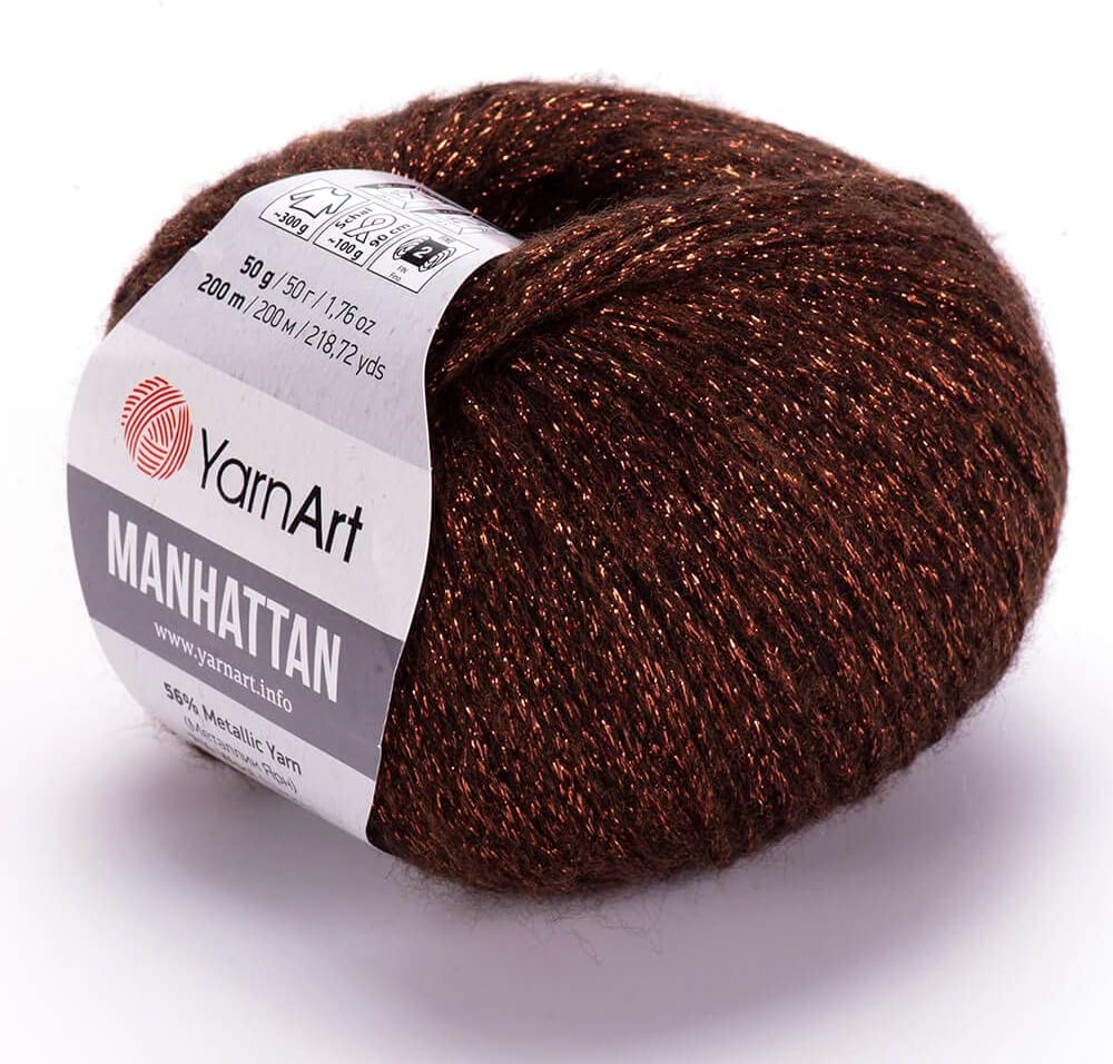 Amazon.com: YARNART Manhattan - Glittery Knitting Yarn, Sparkle Yarn ...