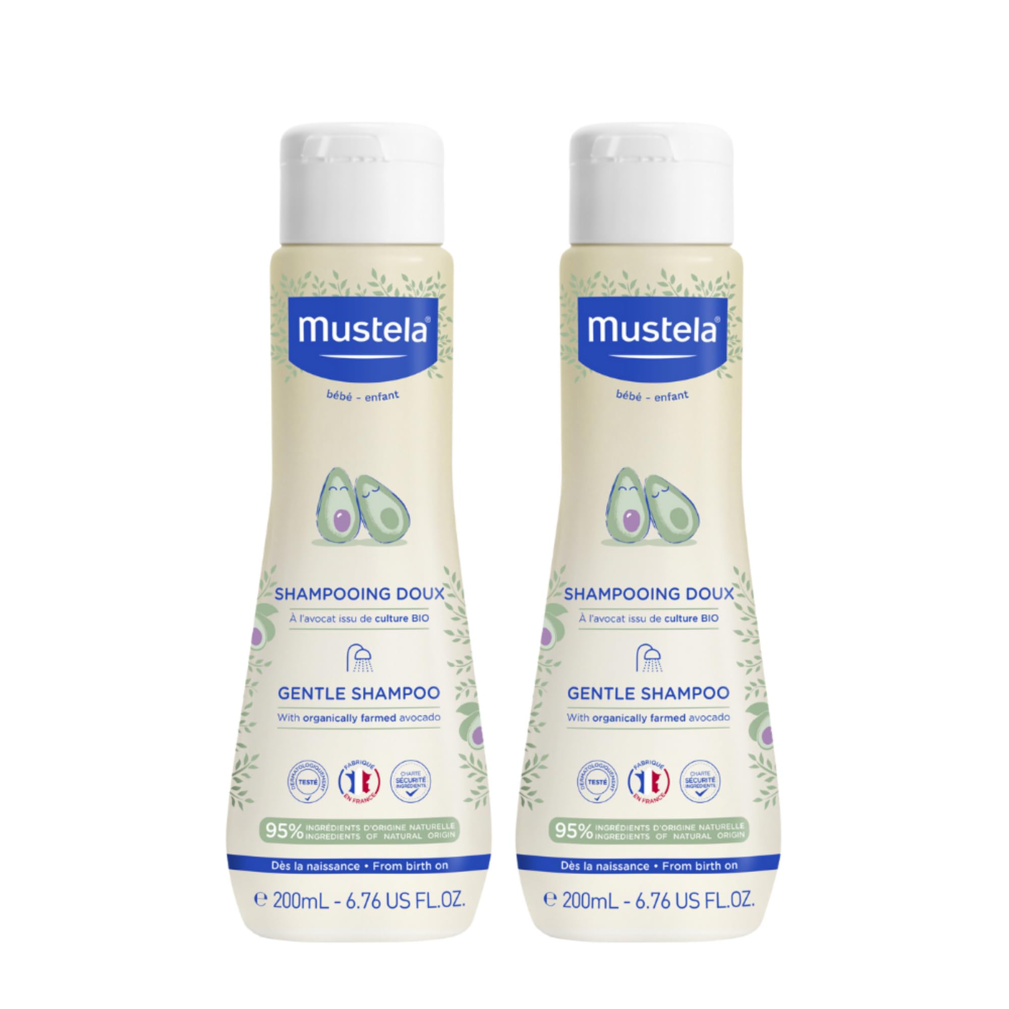 Mustela Baby Gentle Shampoo with Natural Avocado - Hair Care for Kids ...