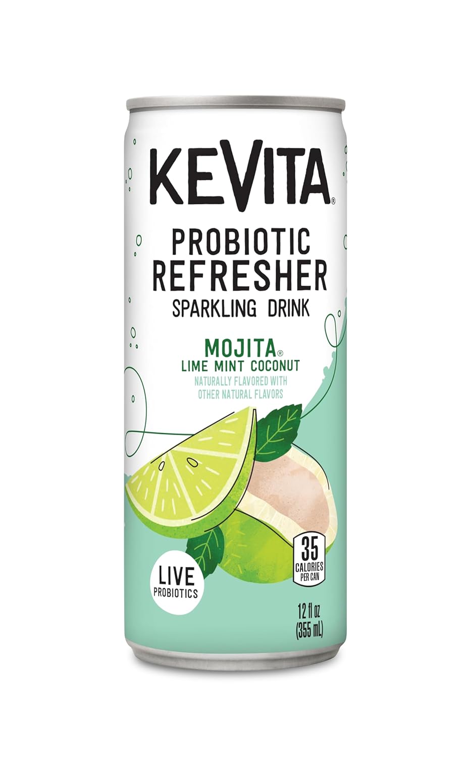 Amazon.com: KeVita Probiotic Refresher Sparkling Drink, Organic Mojito ...