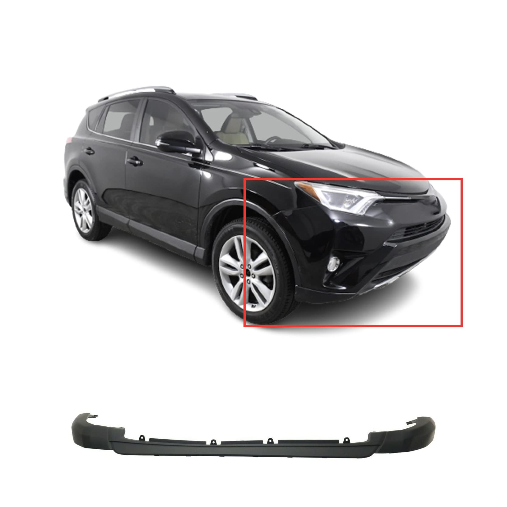 Amazon.com: FitParts Compatible with Front Lower Bumper Cover 2016 2017 ...