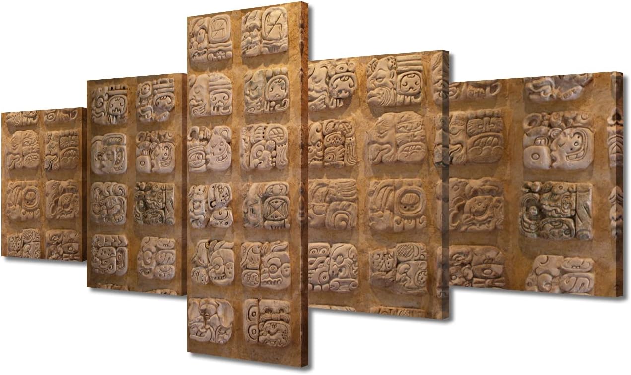 Amazon.com: Maya Glyphs House Decorations Mayan Hieroglyphs Wall ...