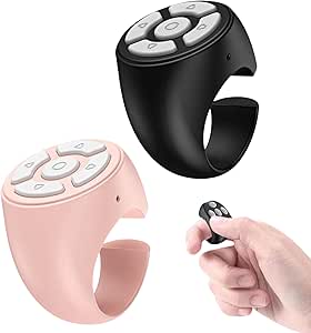 Amazon.com: Fingertip Wireless Bluetooth Remote Control,Creative Remote Scrolling Ring,Wireless ...