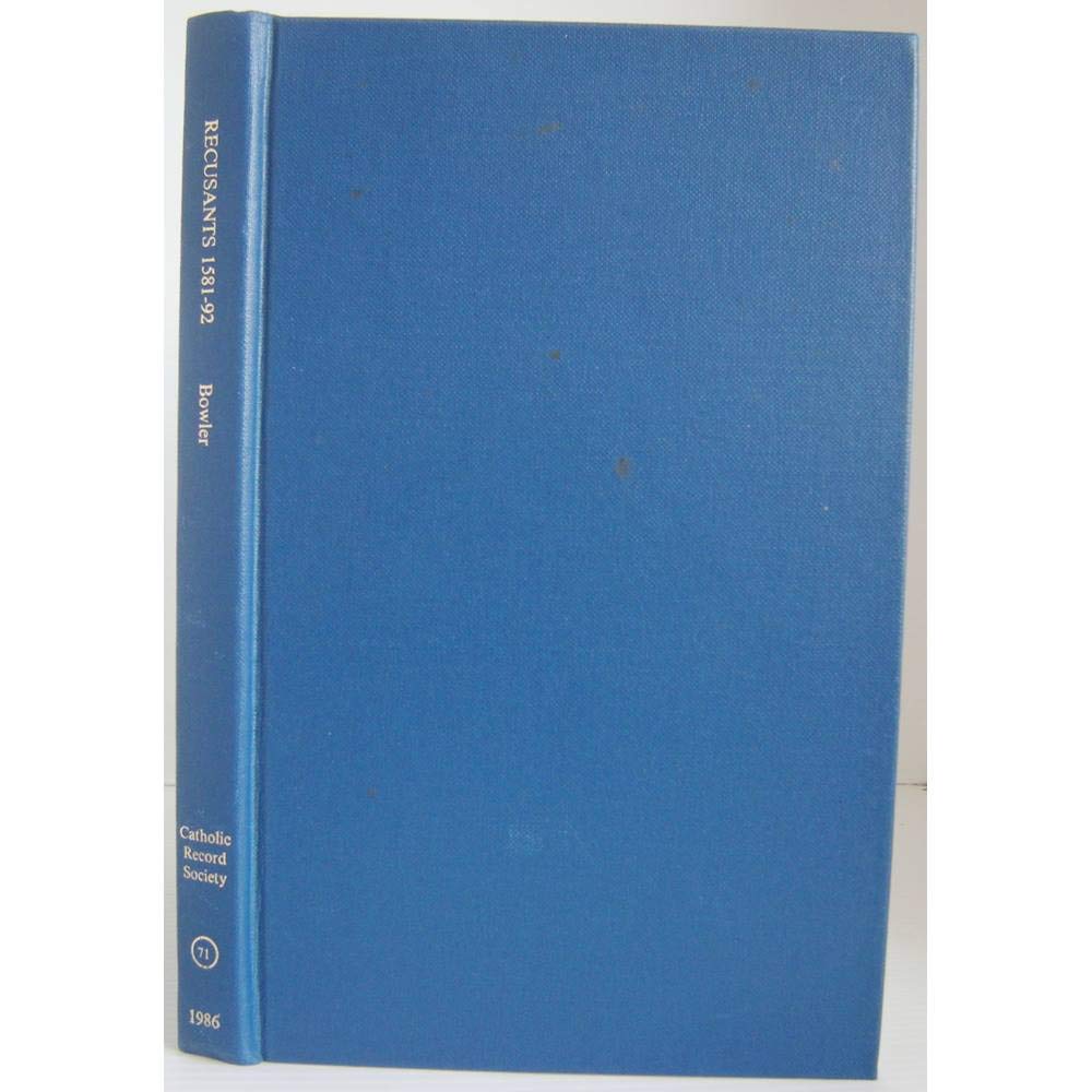 Amazon.co.jp: Recusants in the Exchequer pipe rolls, 1581-1592 ...