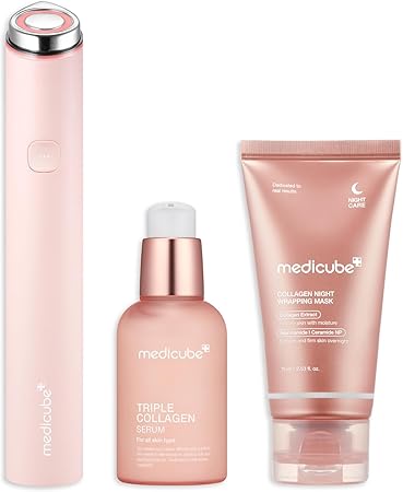 Amazon.com: medicube Ultimate Pink Glow Skincare Trio: Mini Booster Pro ...