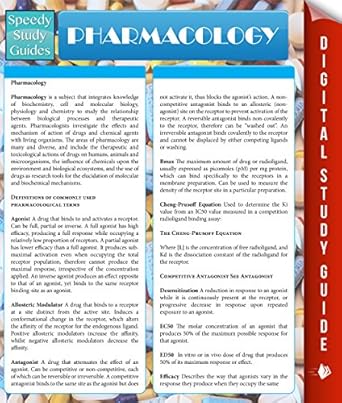 Pharmacology (Speedy Study Guides) eBook : Speedy Publishing: Amazon.in ...