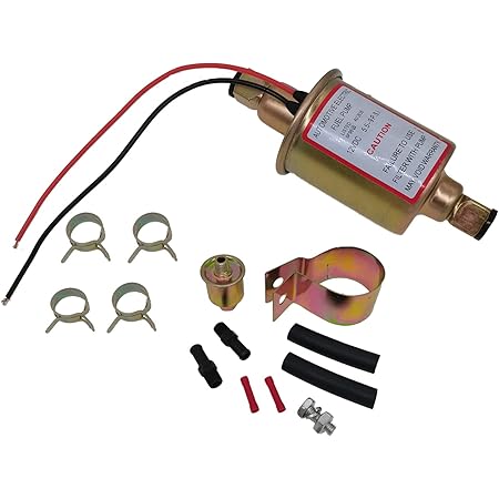Amazon.com: Universal 12V Electric Fuel Pump E8012S 5-9 PSI Gasoline and Diesel Fuel Transfer ...