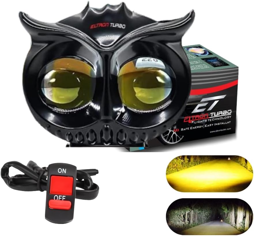 ELTRON TURBO 3 Month Warranty Owl Shape Imported Fog LED Light 12V-24V ...