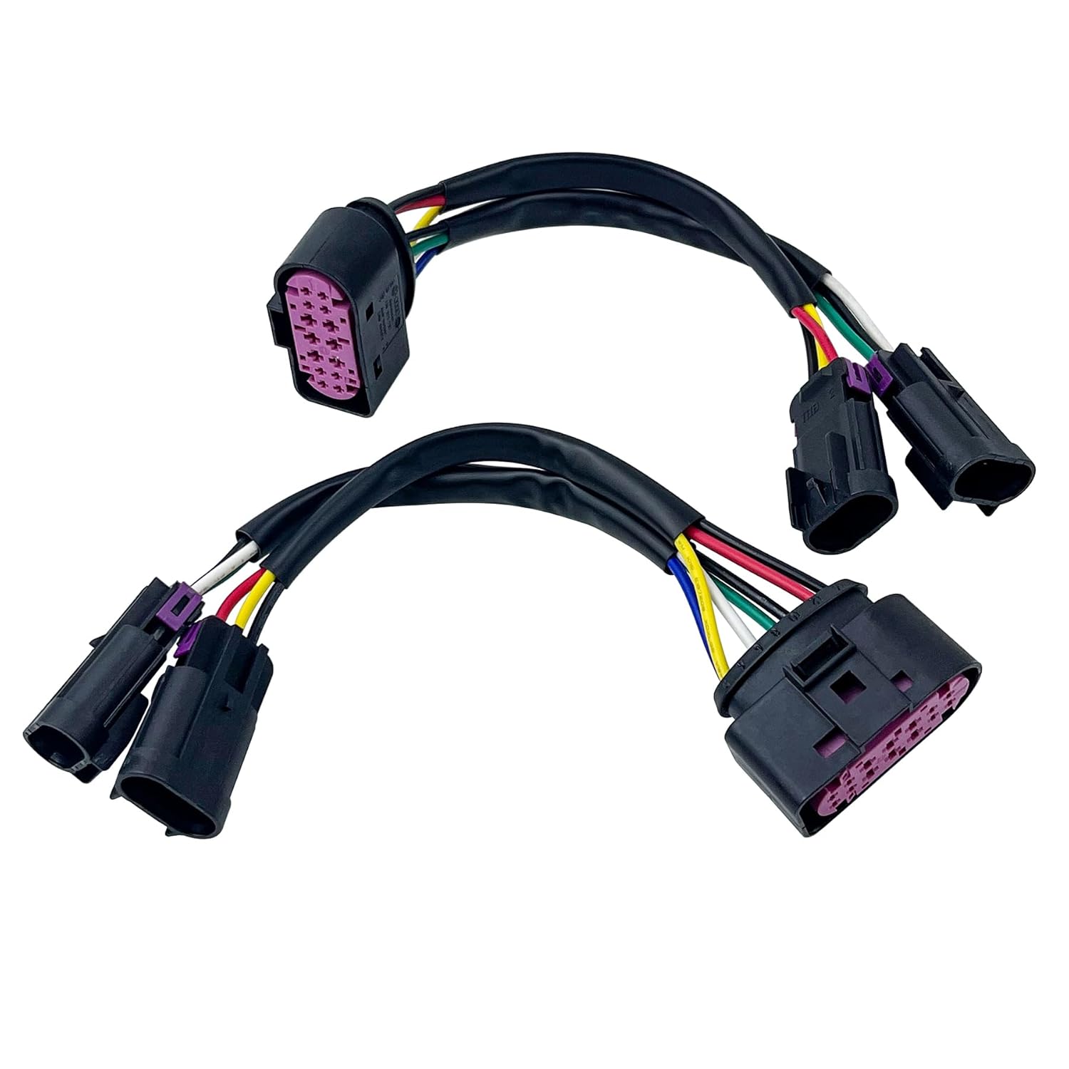 Amazon.com: 2PCS Conversion Harnesses Quad Housing to Projector ...