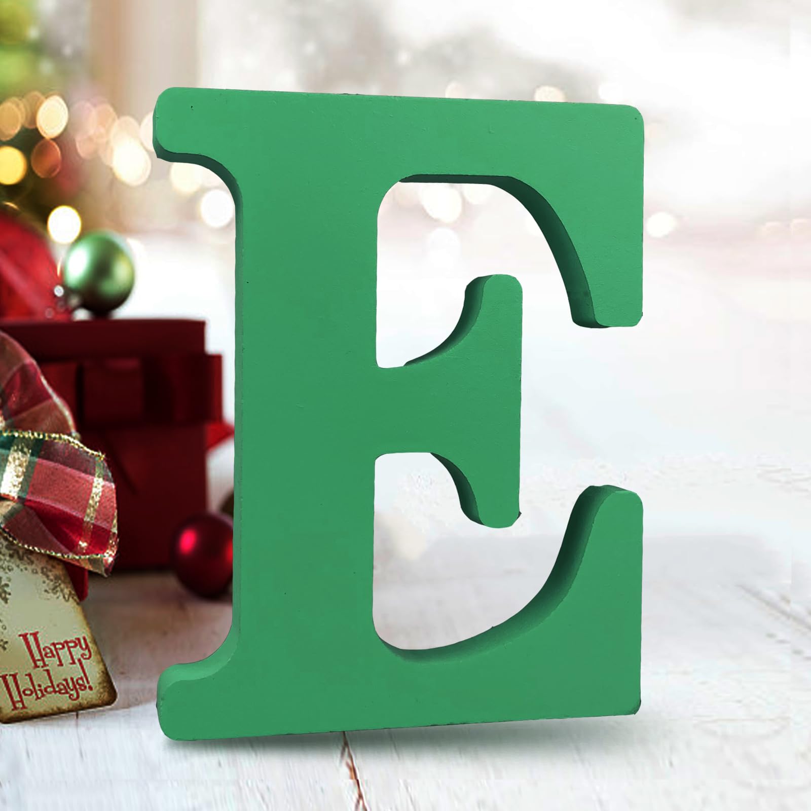 Snapklik.com : AOCEAN 6 Inch Green Wood Letters Unfinished Wood Letters ...