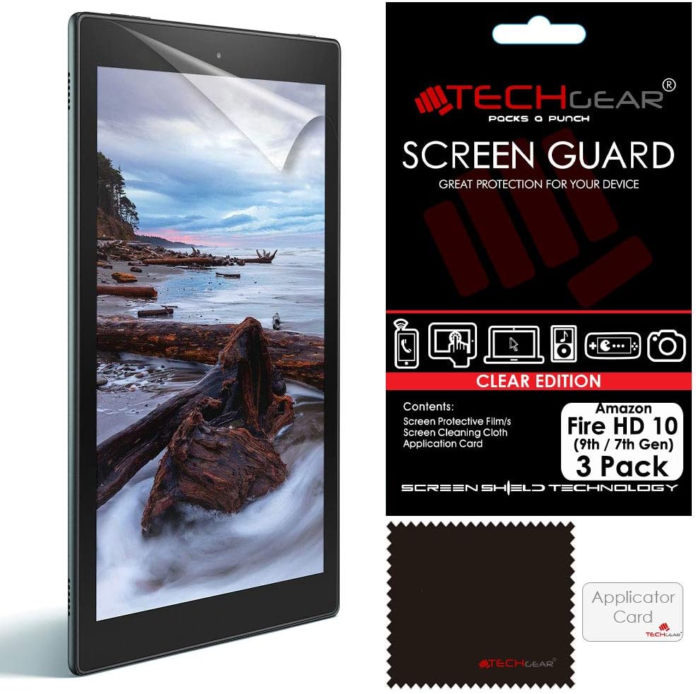 TECHGEAR [3 Pack] Screen Protectors for Previous Amazon Fire HD 10 2019 ...