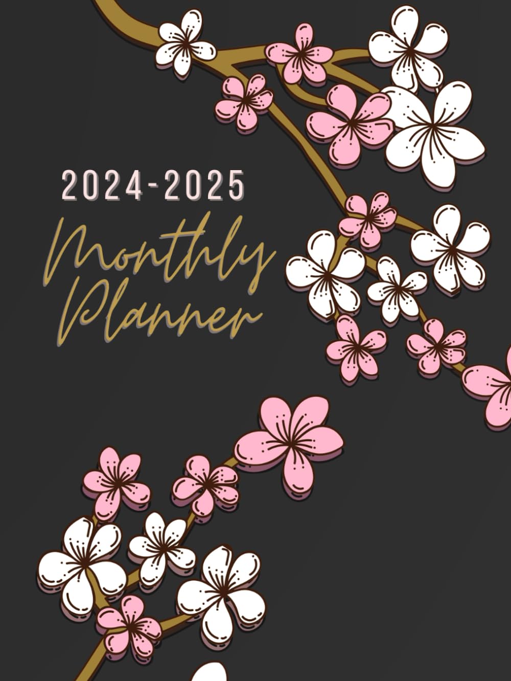 2024-2025 Monthly Planner: Large Two Year Simple Yet Elegant Dotted ...