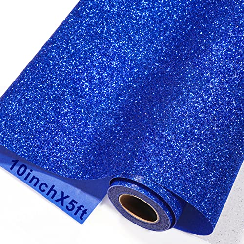 Snapklik.com : Royal Blue Glitter Vinyl Heat Transfer Vinyl Roll 10 X ...