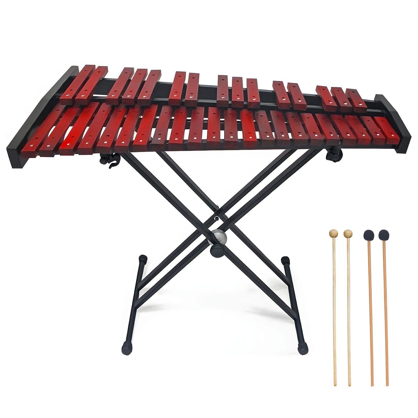 Marimba, 37 Key Wooden Adult Xylophone with Mallets and Adjustable ...