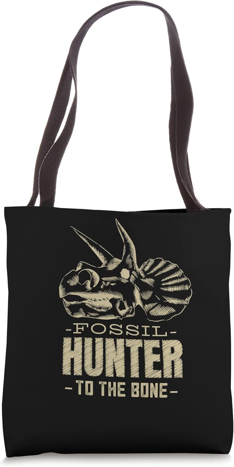 Amazon.com: Fossil Hunter To The Bone History Archaeology Tote Bag ...