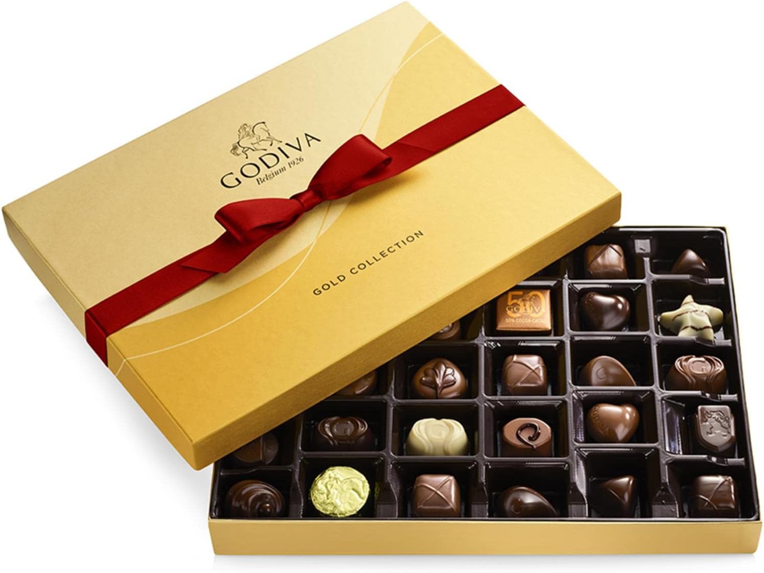 Amazon.com: Godiva Chocolatier Heritage Collection – 15-Piece Assorted Belgian Chocolate Gift ...