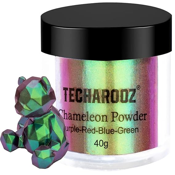 Amazon.com: TECHAROOZ Chameleon Mica Powder (Purple-Red-Blue-Green ...