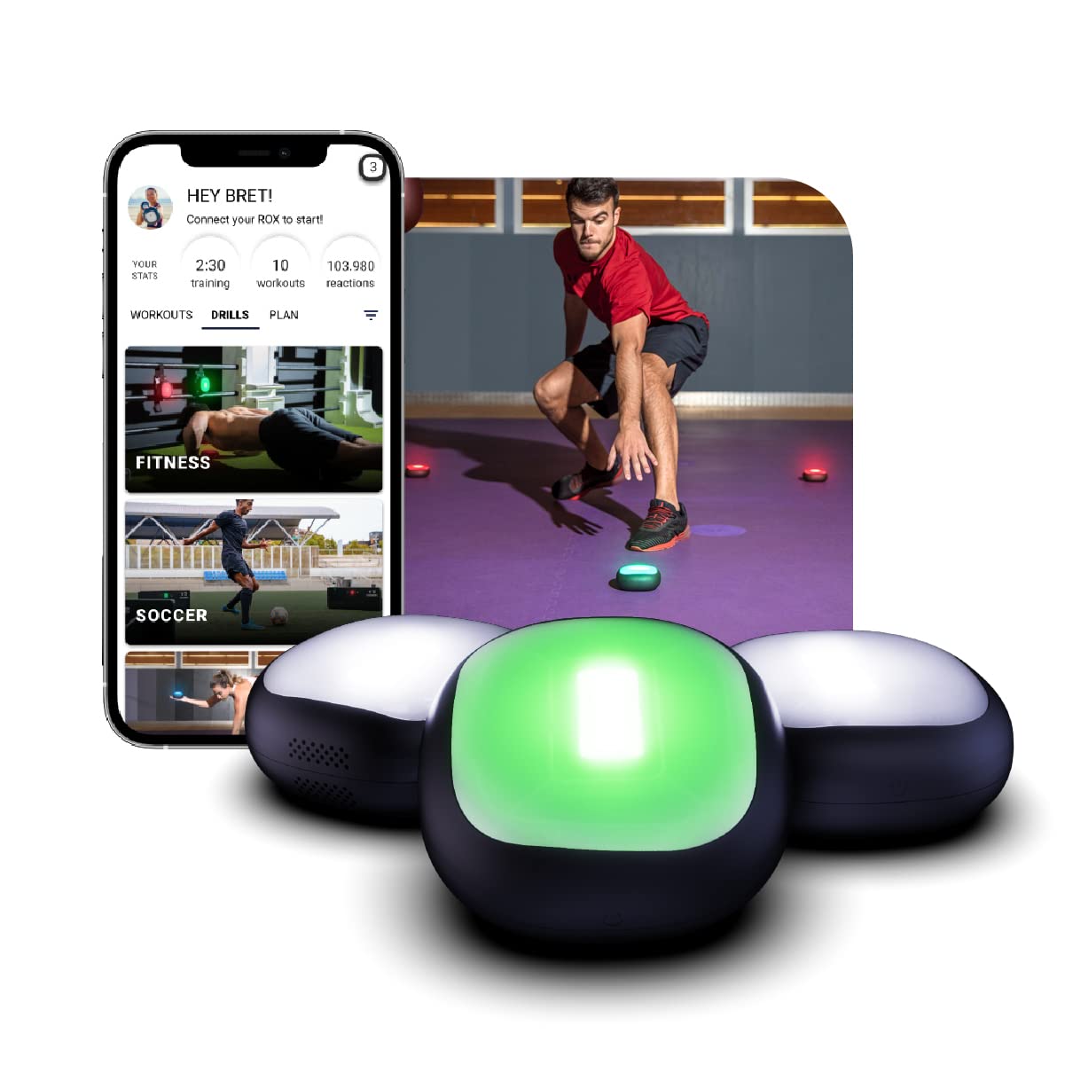 Buy ROX | Reaction and Cognitive Training Kit with Smart App-Connect ...