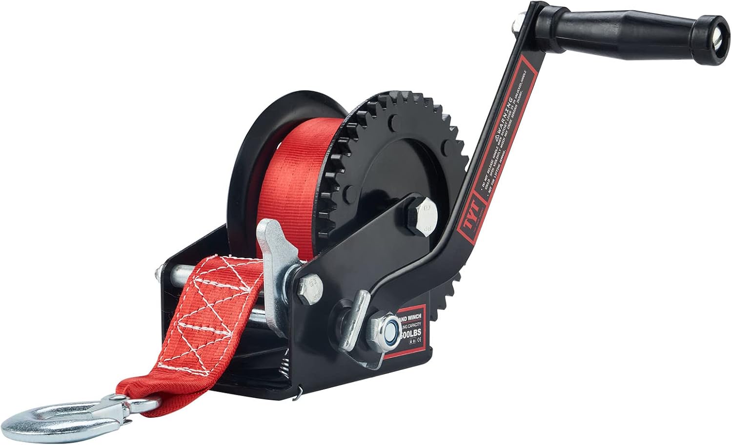 Amazon.com: TYT 1500LB Boat Trailer Strap Winch with 8M Red Strap ...