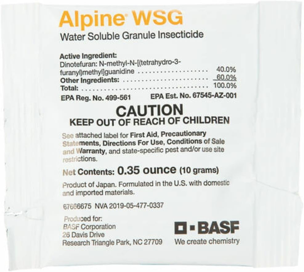 Amazon.com : BASF Alpine WSG Water Soluble Granule Insecticide, Indoor ...