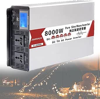 Amazon.com: Inverter Pure Sine Wave 4000W/5000W/6000W/8000W Power Inverter DC 12V/24V/48V/60V ...