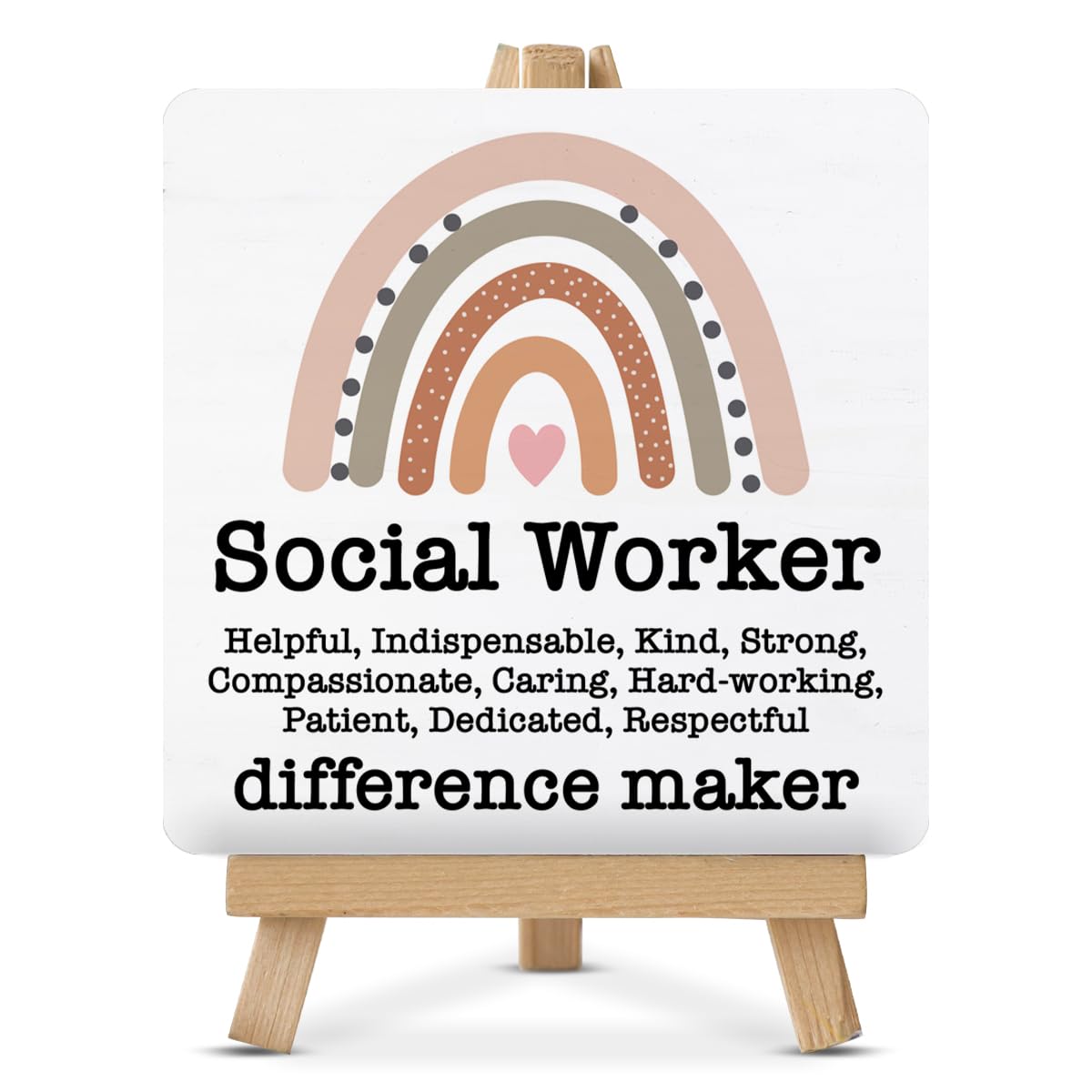 Amazon.com: Thank You Gifts for Social Worker, Social Worker Signs for ...