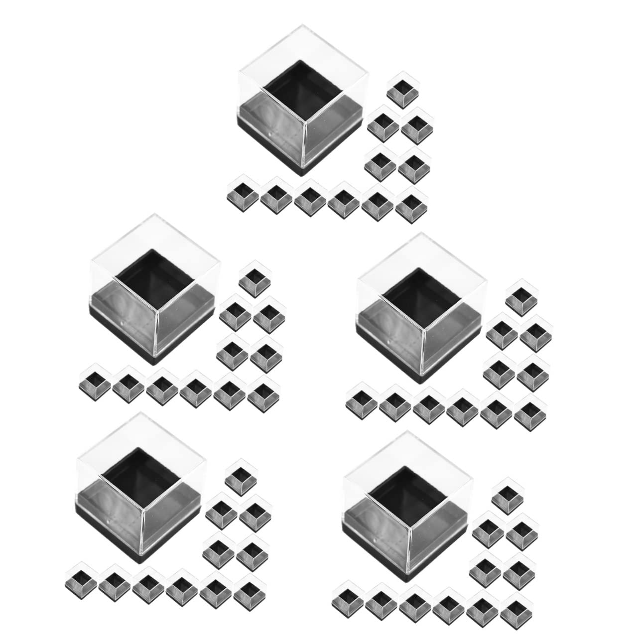 Amazon.com: ARTIBETTER 60 Pcs Mineral Standard Box Square Cube ...