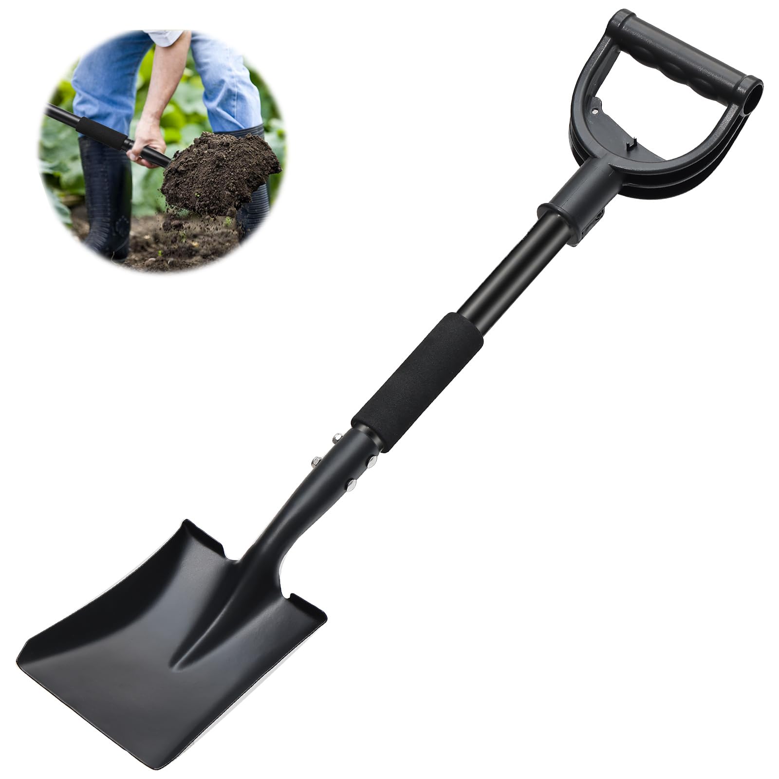 Amazon.com : Shovel, Flat Shovel for Gardening, 31 inch Small Square ...