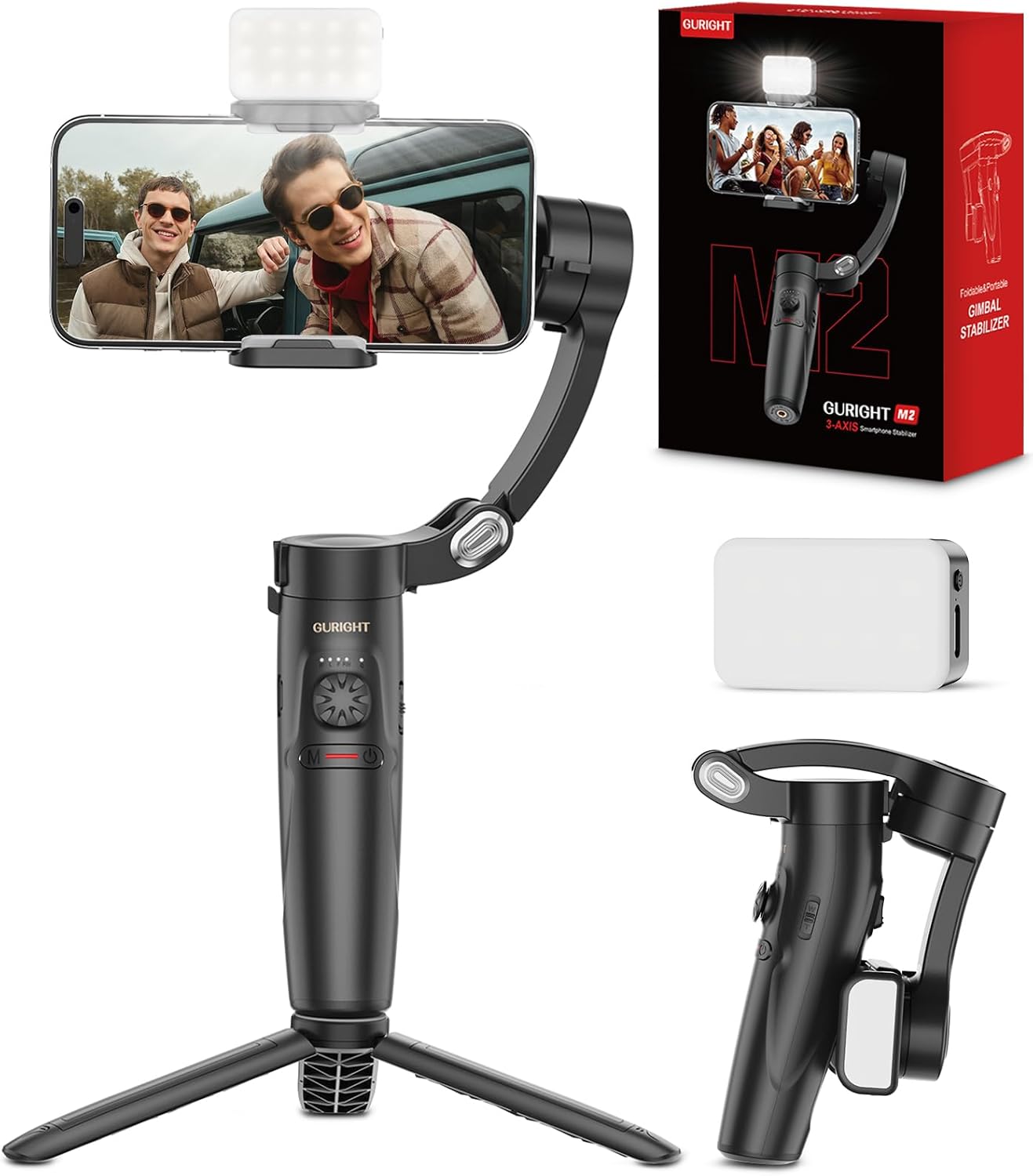 GURIGHT Estabilizador para Celular 3 Ejes,Estabilizador de Celular ...
