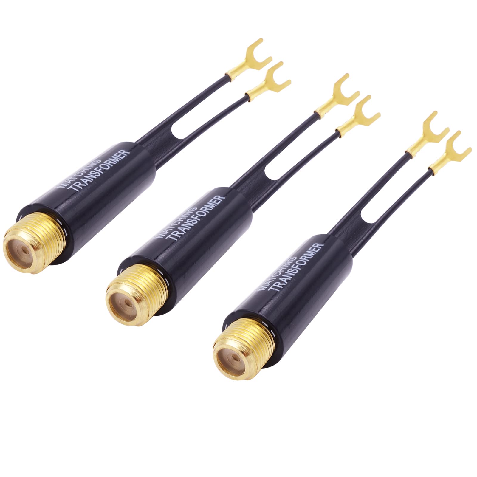 Buy Fancasee (3 Pack Gold Plated) 75 Ohm to 300 Ohm UHF/VHF/FM Matching ...