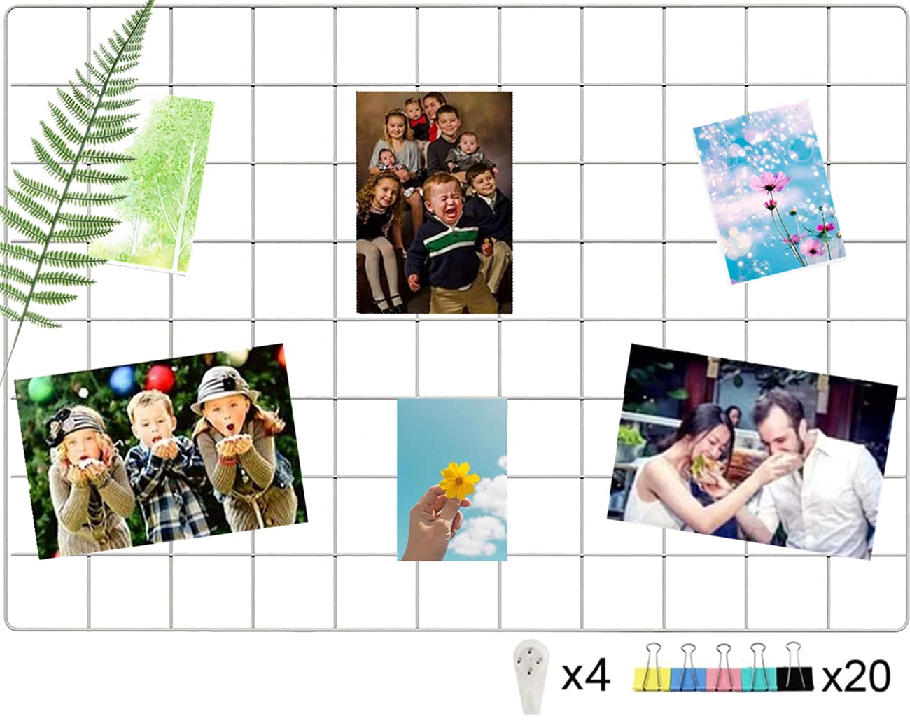 Buy WJSX Grid Wall, DIY Iron Grid of Photo Wall, Iron Grid pin Board ...
