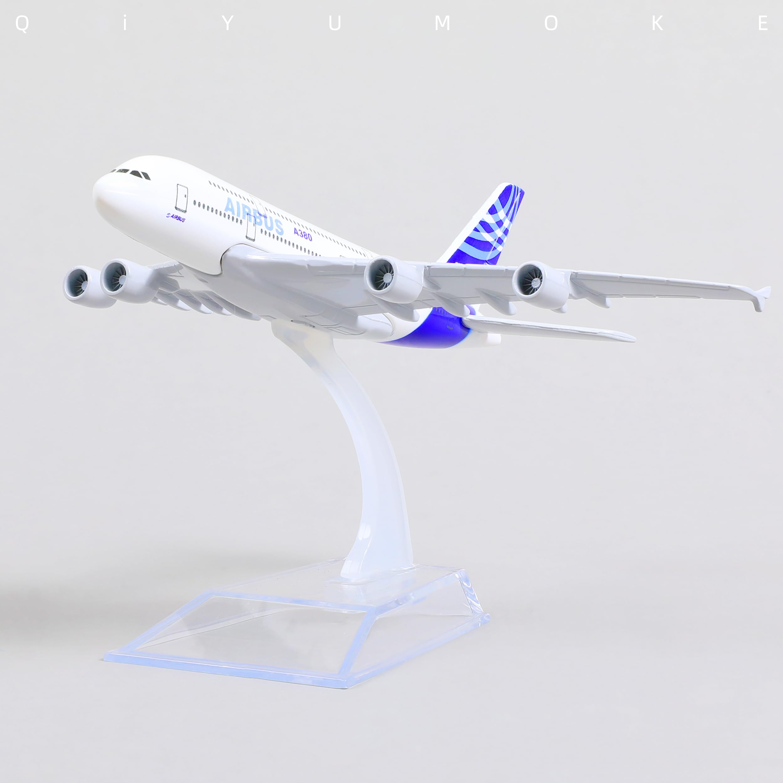 QIYUMOKE Airbus A380 Prototype 1/400 Diecast Metal Airplane Model with ...