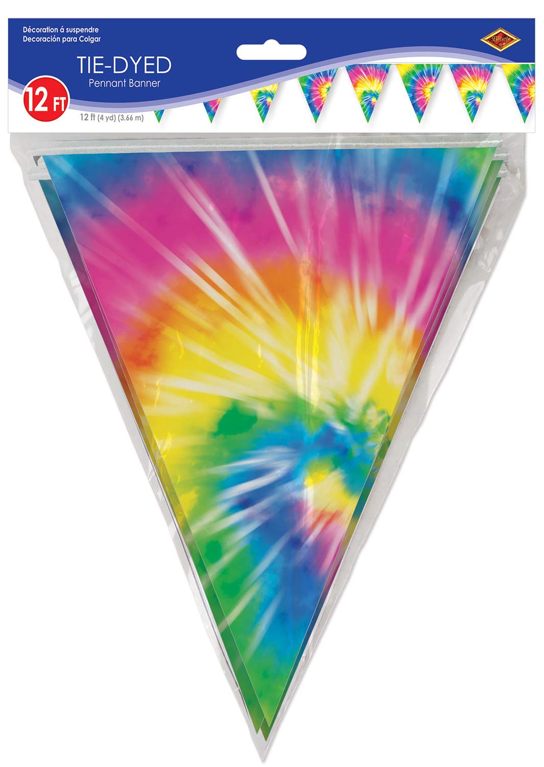Snapklik.com : Tie-Dyed Pennant Banner