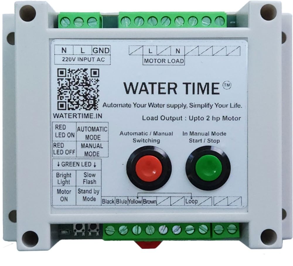 WATER TIME Automatic Water Pump Controller, 220VAC Upto 2hp Capacity ...
