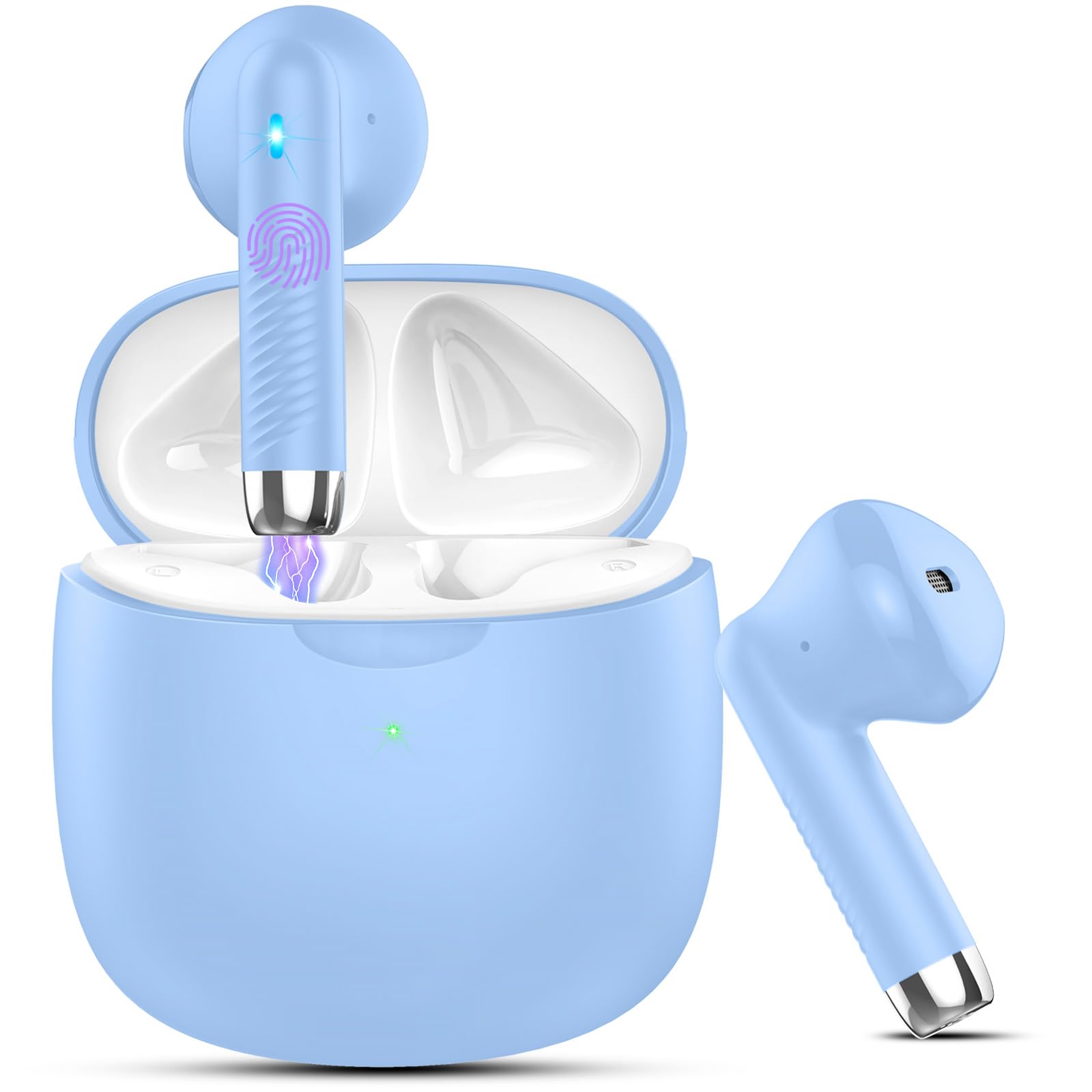 Amazon.com: Wireless Earbuds, Bluetooth 5.3 Headphones in Ear with ...