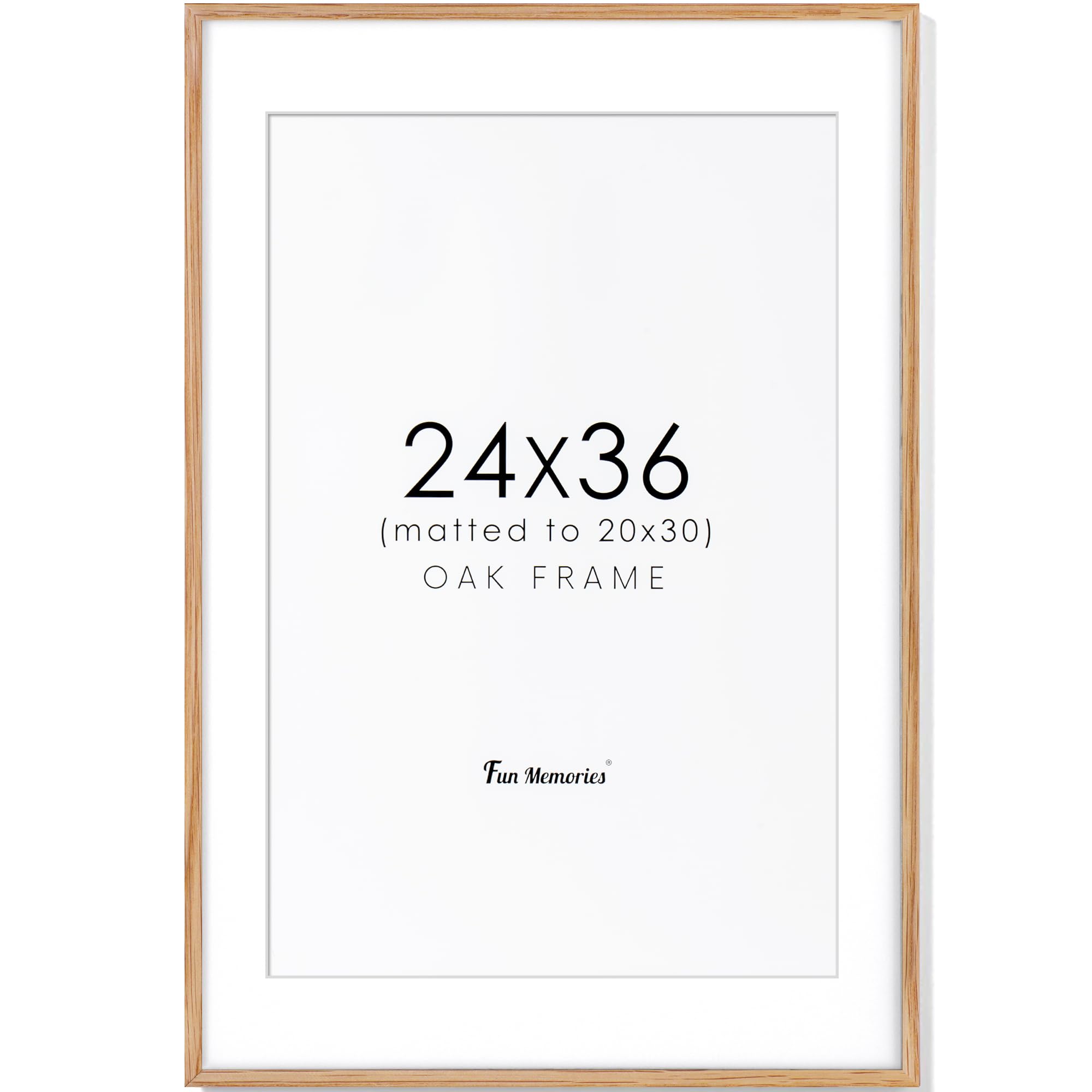 24x36 Picture Frame Matted To 20x30 24 x36 Wood Poster Frame Rustic