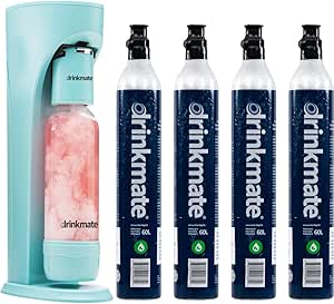 Amazon.com: Drinkmate OmniFizz Sparkling Beverage Maker CO2 Bundle - Sparkling Water/Soda ...