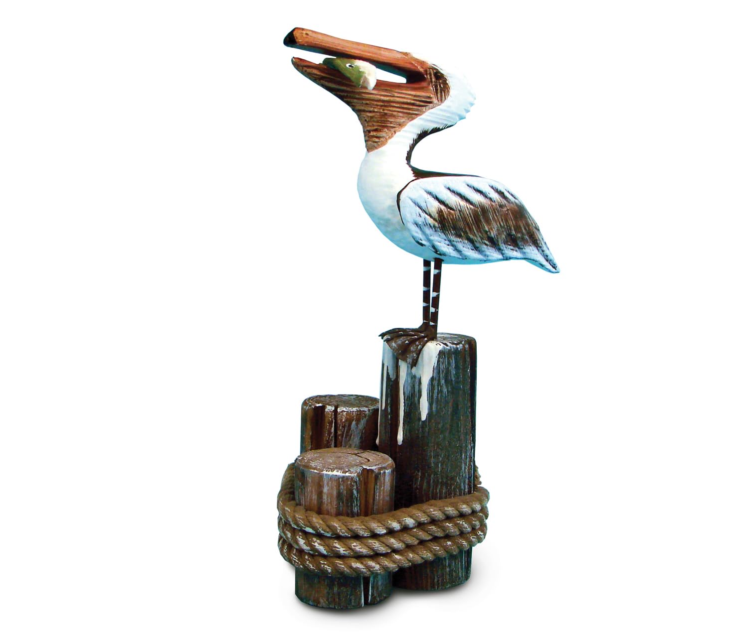 Amazon.com: COTA Global Nautical Wooden Standing Pelican Figure Statue ...