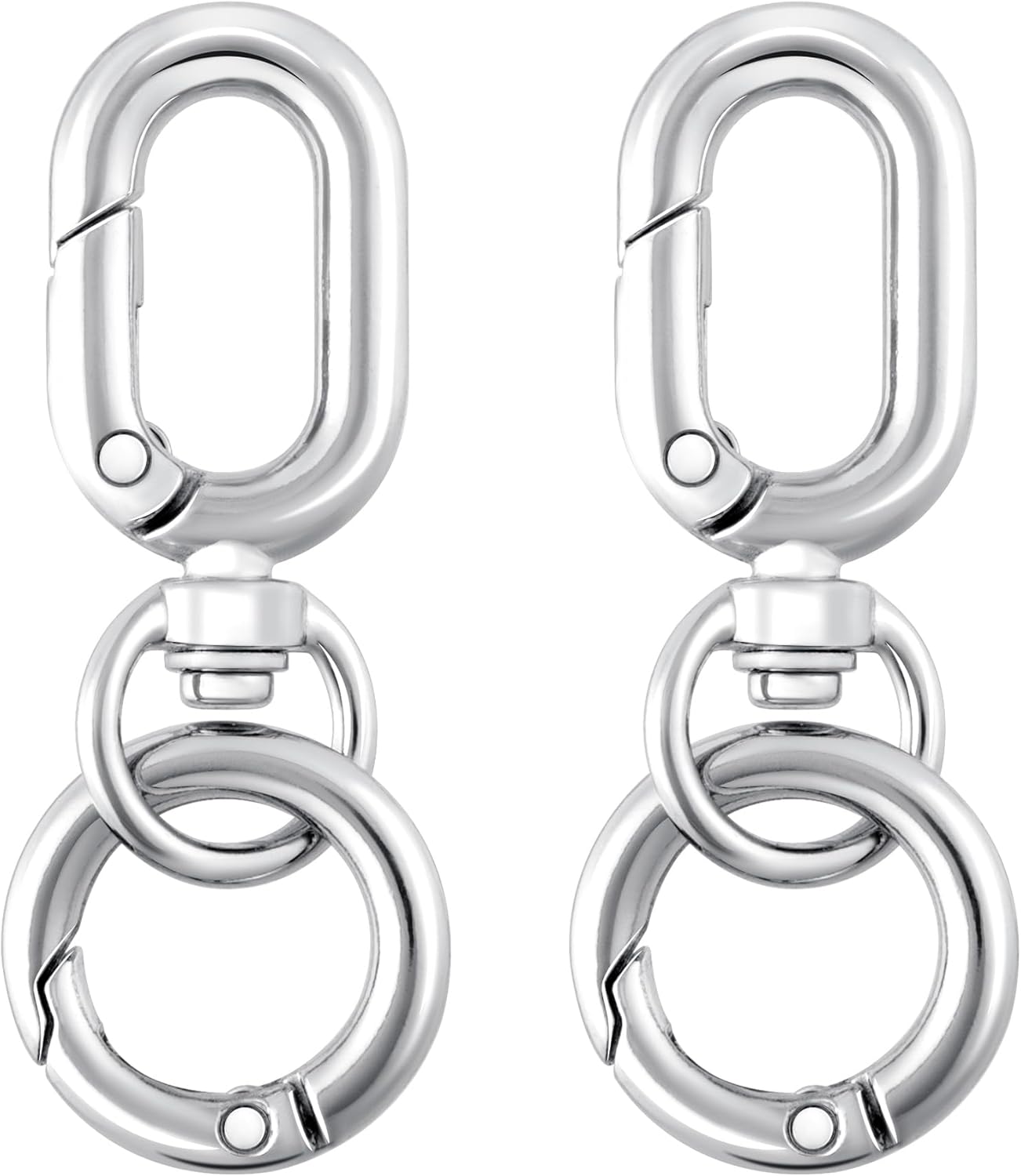 Amazon.com: OIIKI 2 Sets Double Opening Swivel Clasp Clips, Metal ...